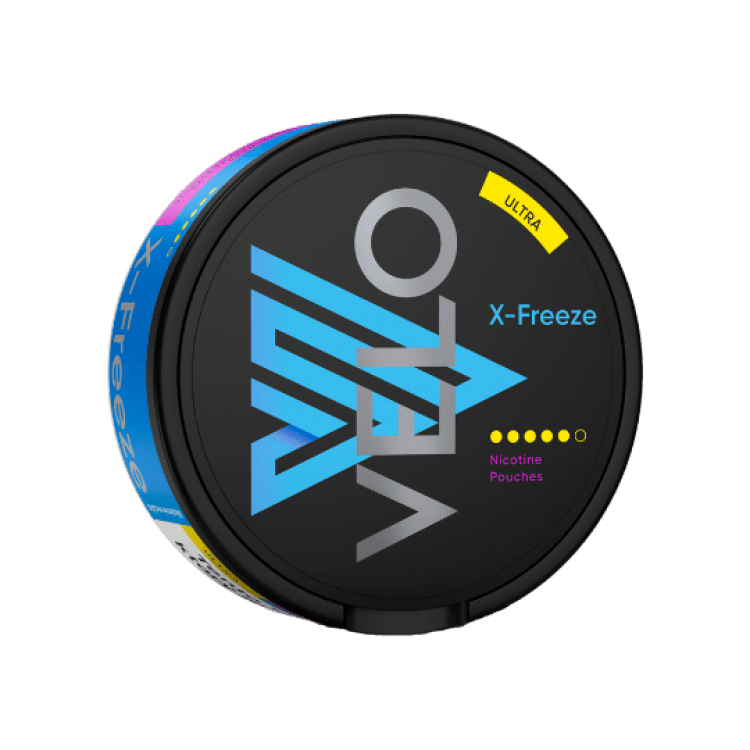 VELO X-Freeze Ultra Strong Nikotínové sáčky